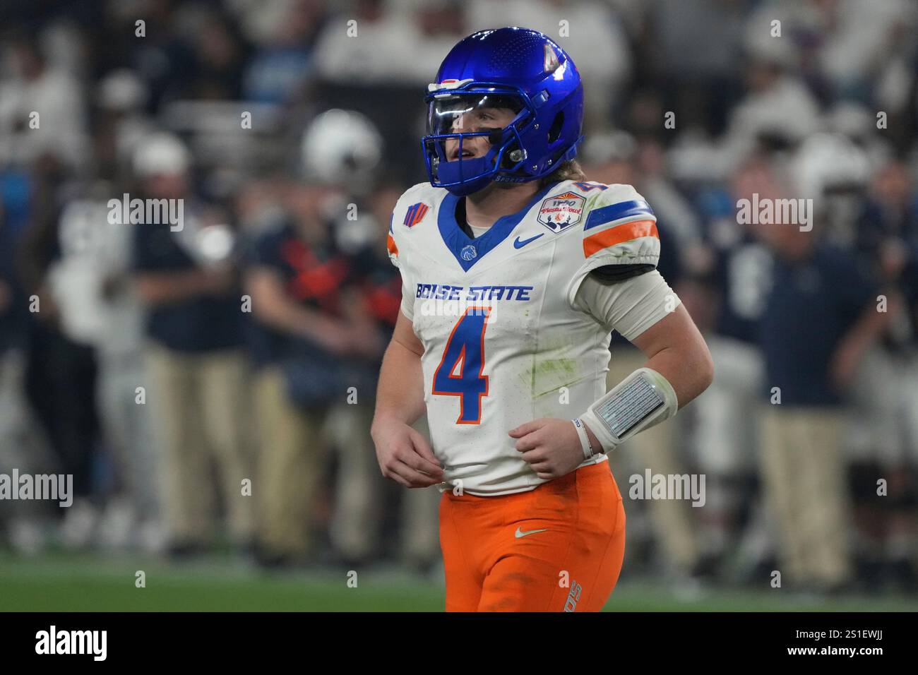 Boise State quarterback Maddux Madsen (4) during the Fiesta Bowl ...