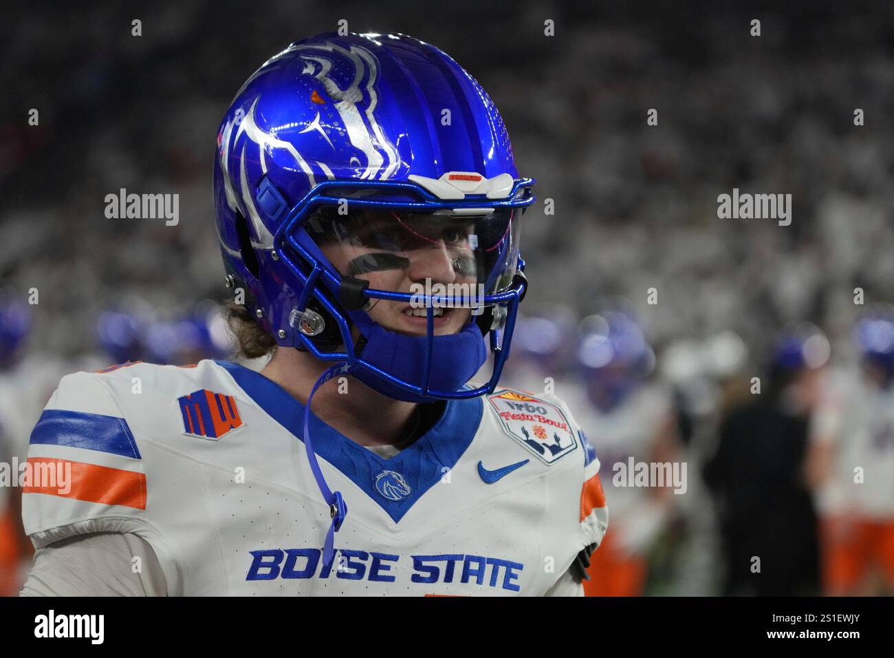 Boise State quarterback Maddux Madsen (4) during the Fiesta Bowl ...