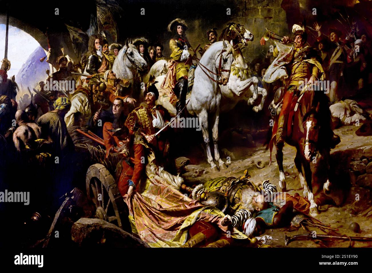 The Recapture of Buda Castle 1686 Painting 1896 by Gyula Benczúr 1844 ...