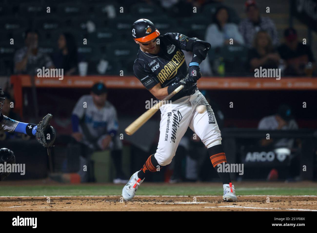 HERMOSILLO, MEXICO - OCTOBER 31: Jasson Atondo of the Naranjeros de ...