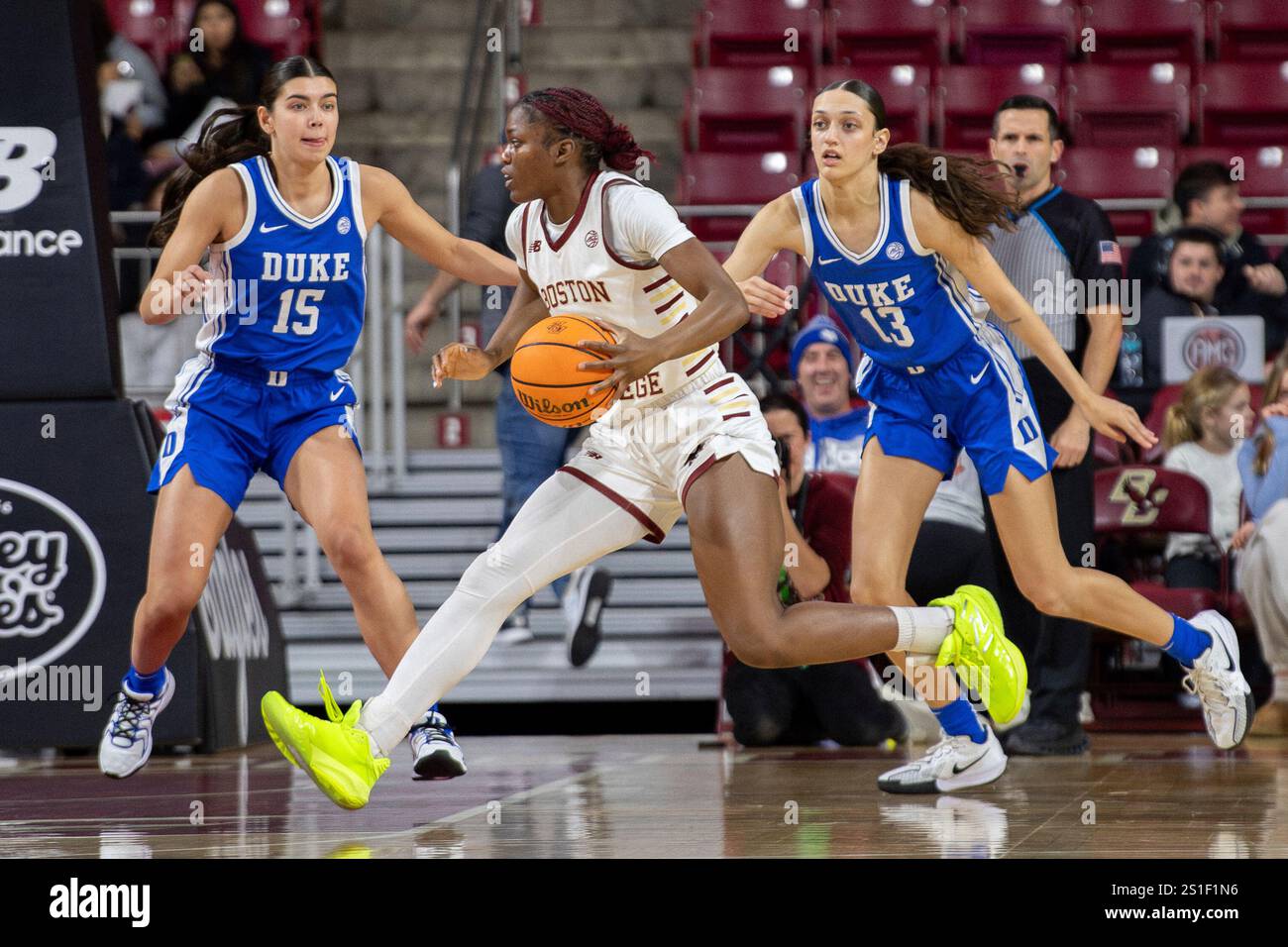 CHESTNUT HILL, MA - JANUARY 02: Boston College Eagles guard Andrea ...