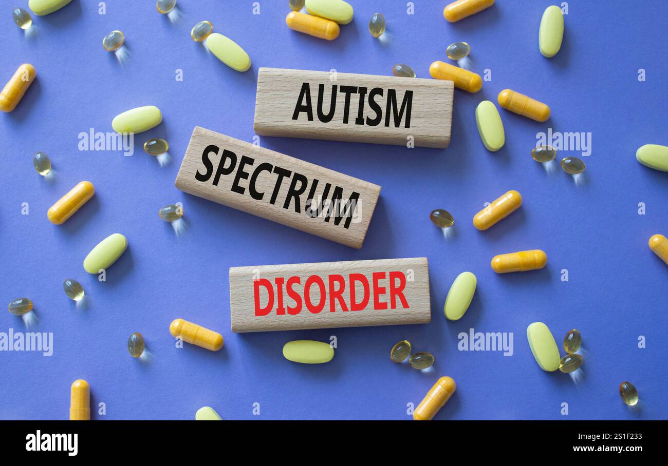 Autism Spectrum Disorder symbol. Concept word Autism Spectrum Disorder ...
