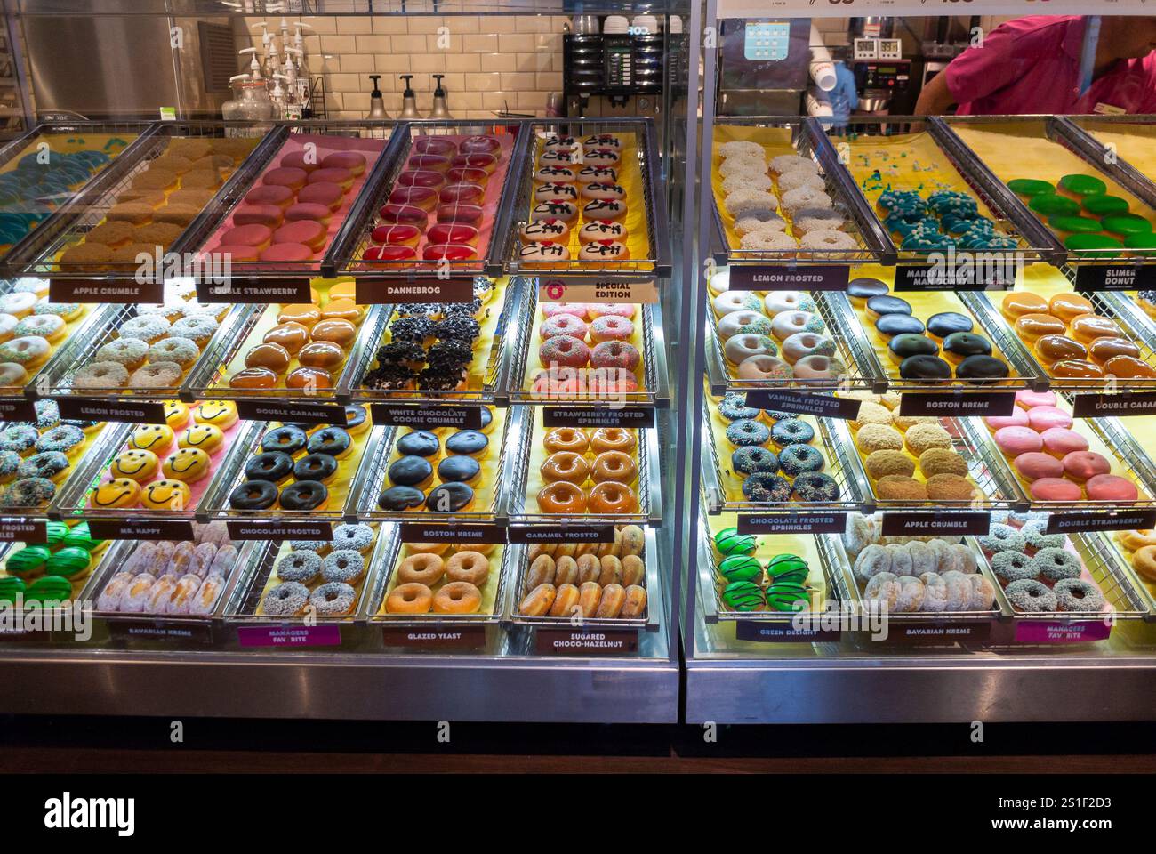 Copenhagen, Denmark, Close up, Baked Food, Display, Danish Pastry ...