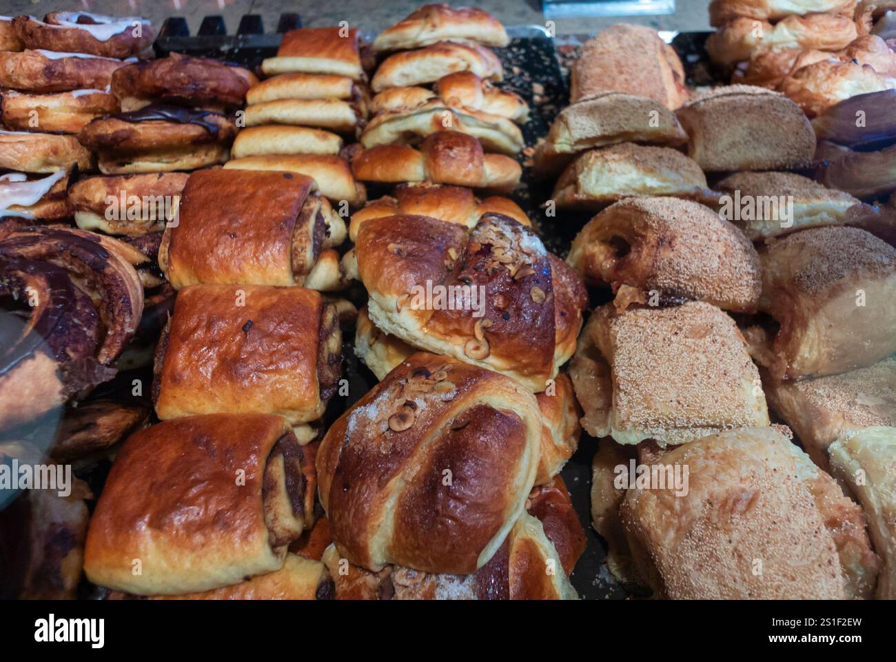 Copenhagen, Denmark, Close up, Baked Food, Display, Danish Pastry ...