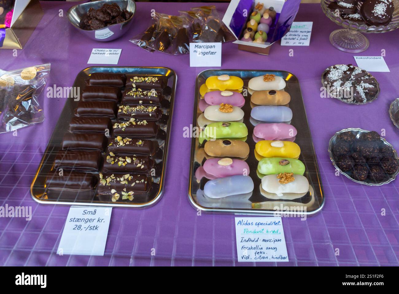 Copenhagen, Denmark, Close up, Baked Food, Display, Danish Pastry ...