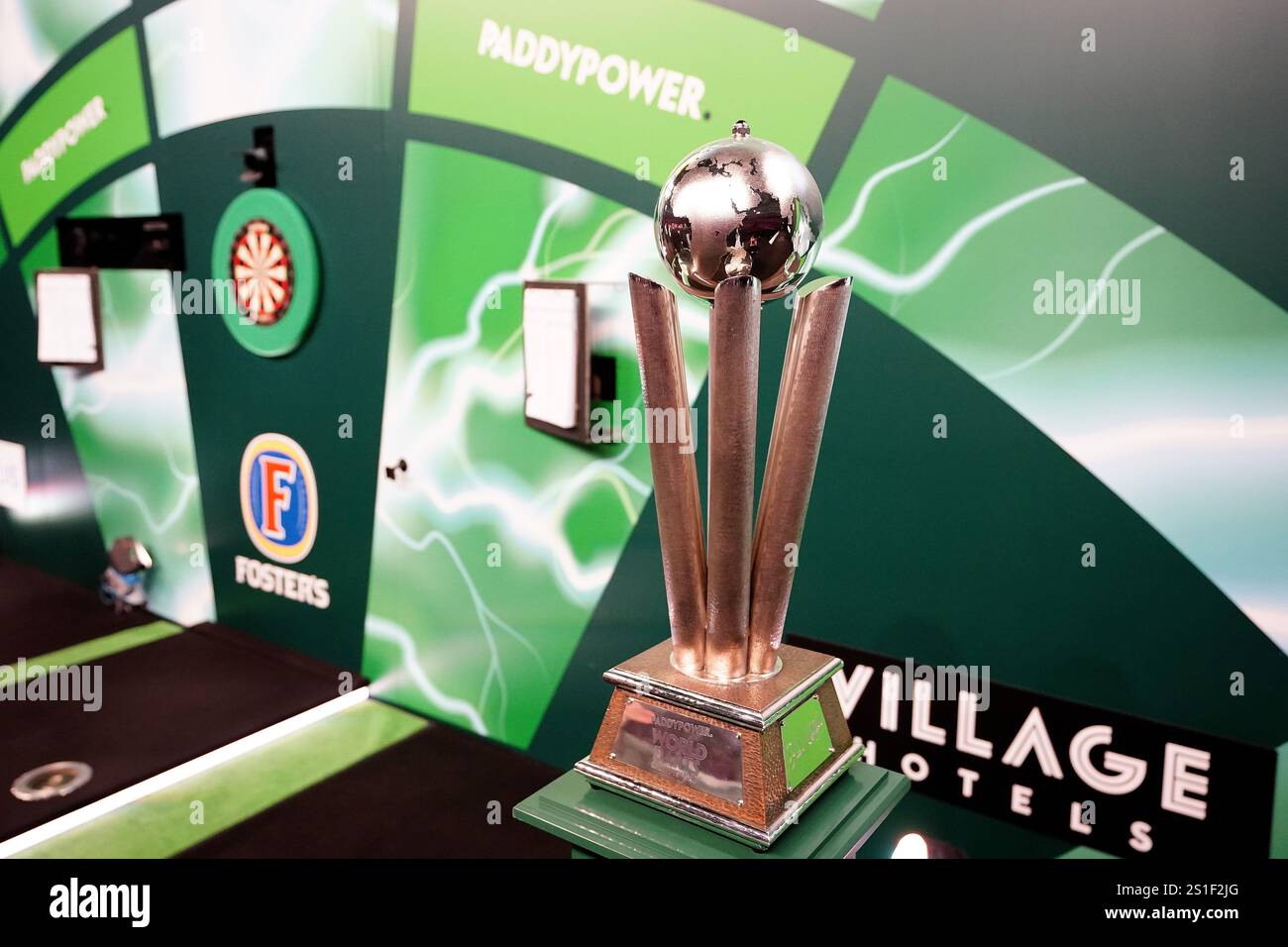 General view of The Sid Waddell Trophy ahead of the final of the Paddy ...