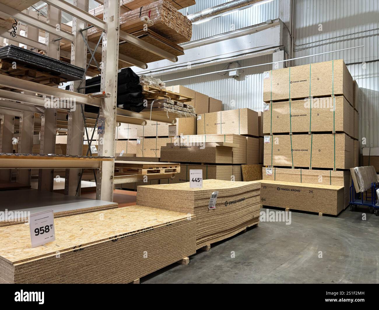 Kyiv, Ukraine - January 03, 2025: A large indoor warehouse showcasing ...