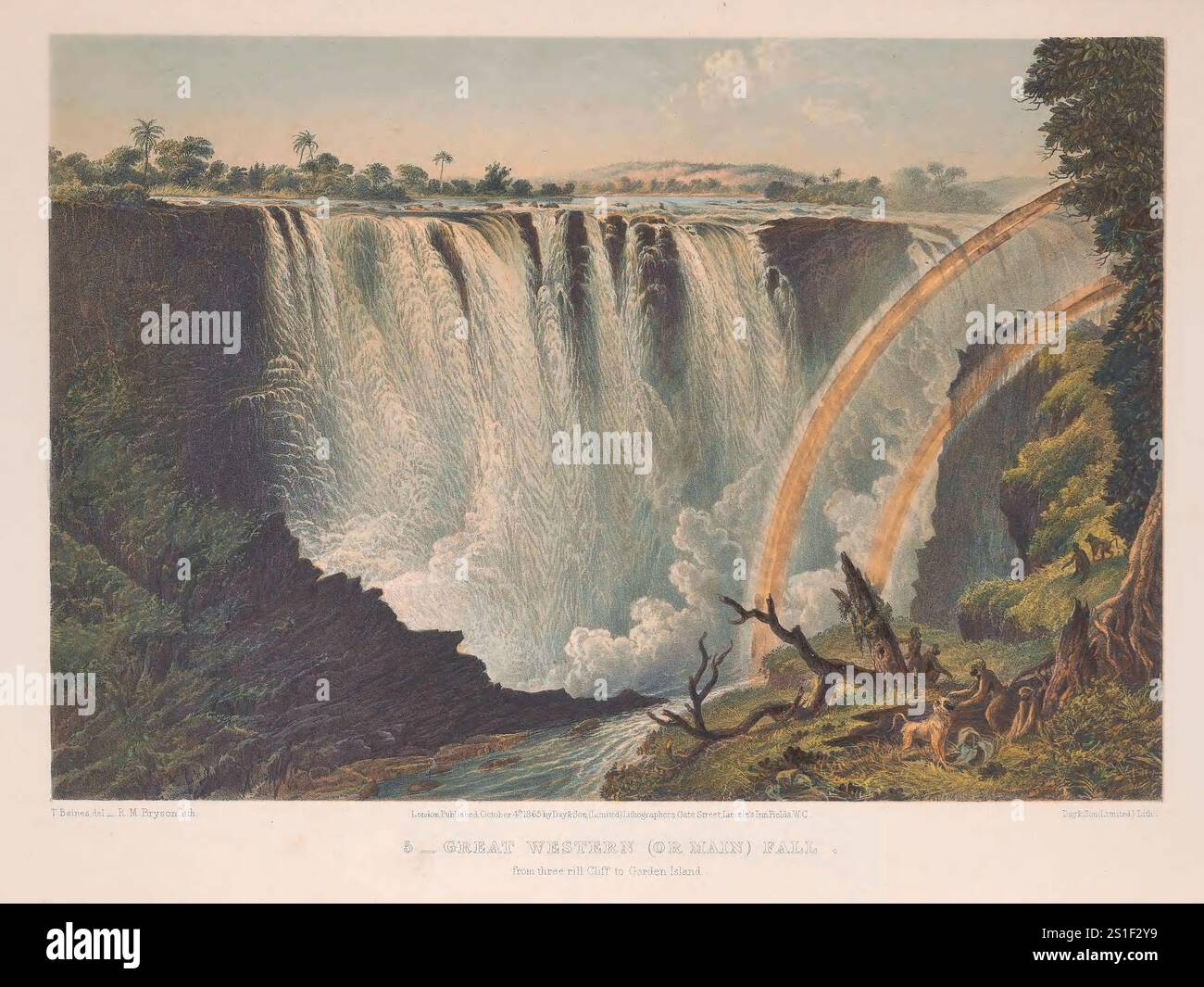 Great Western (Or Main) Fall, From Three Rill Cliff To Garden Island ...