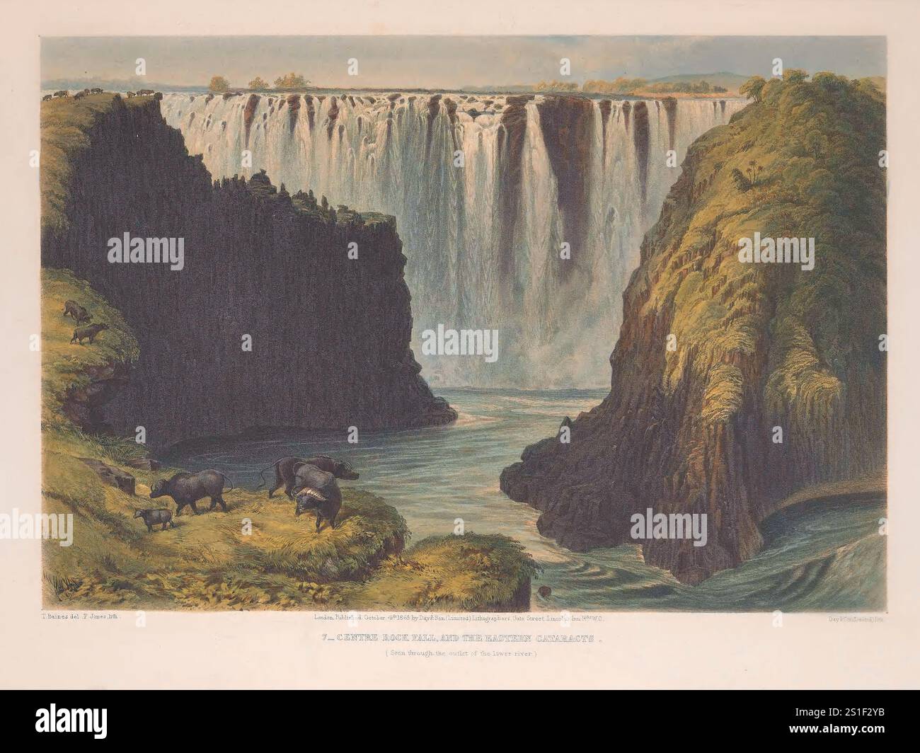 "Centre Rock Fall, and the Eastern Cataracts". The Victoria Falls and ...