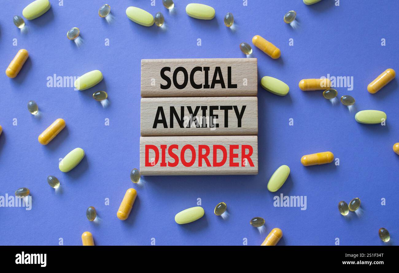 Social Anxiety Disorder symbol. Concept words Social Anxiety Disorder ...