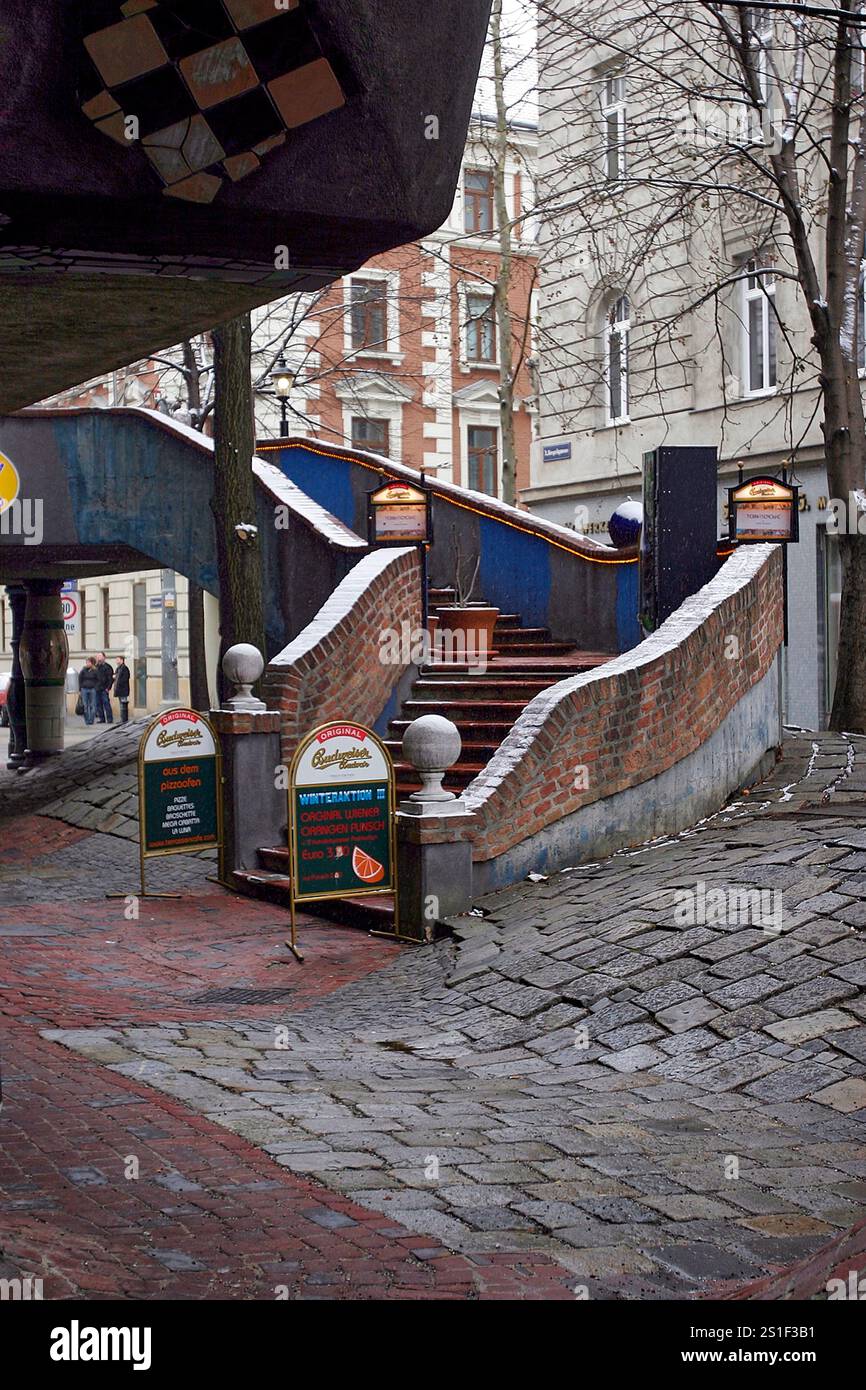 Vienna, Austria. 27th December 2005. Staircase by the entrance to ...