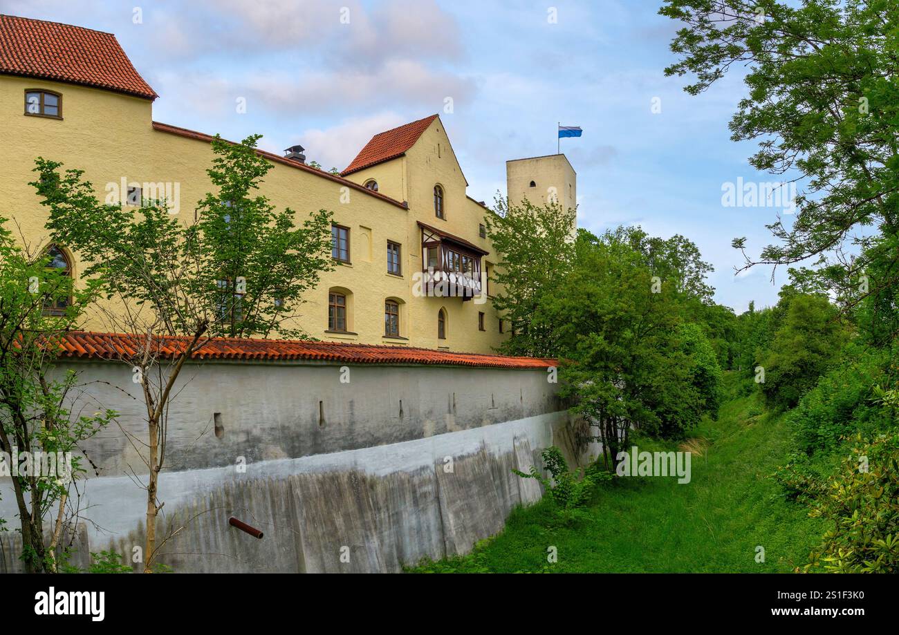 Castle in Gruenwald, Bavaria, Germany Stock Photo - Alamy