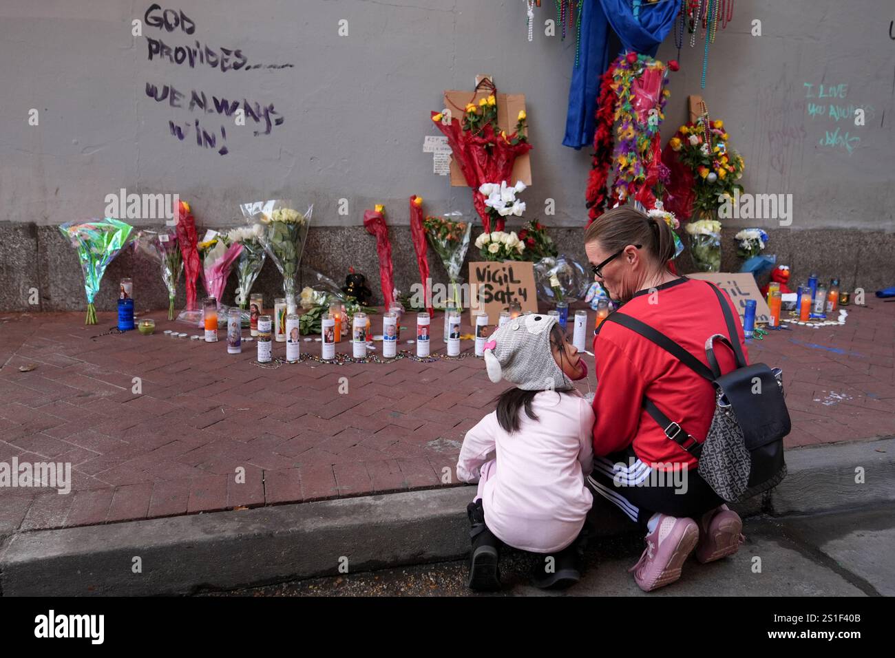 Charity Lara, right, and her granddaughter Emily Lara, left, visit a ...