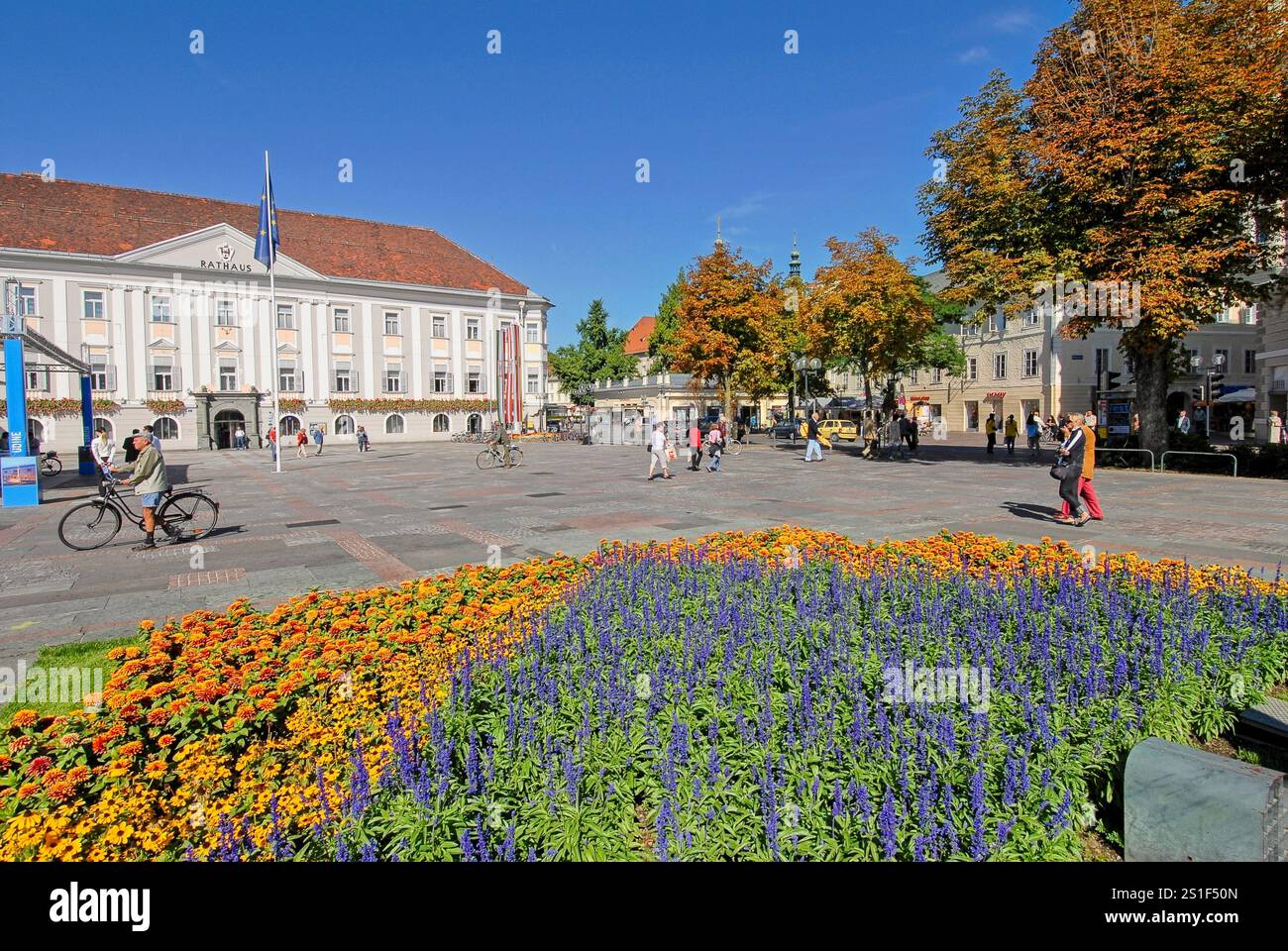 Austria - Klagenfurt - Neuer Platz - Rathaus - Town Hall Stock Photo ...