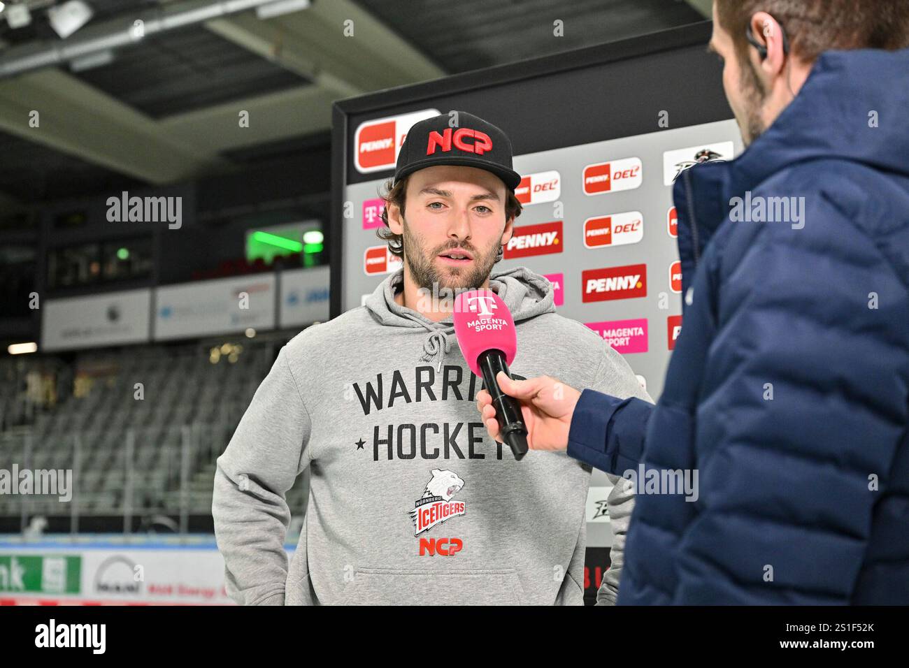 Augsburg, Deutschland. 03rd Jan, 2025. Im Bild Evan BARRATT (N?rnberg ...