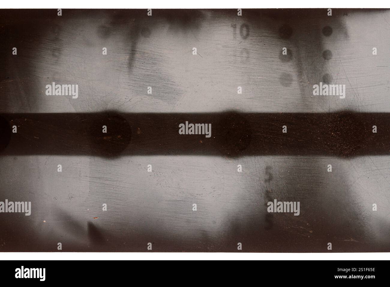 Grungy color 120mm negative film isolated on white background. Medium ...