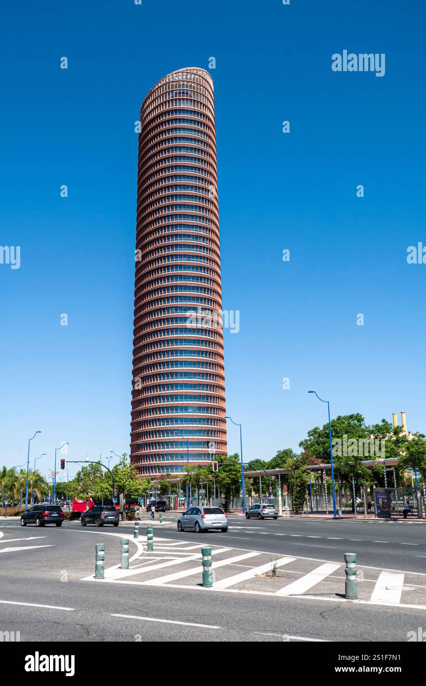 Sevilla Tower also known as Torre Pelli, skyscraper designed by César ...