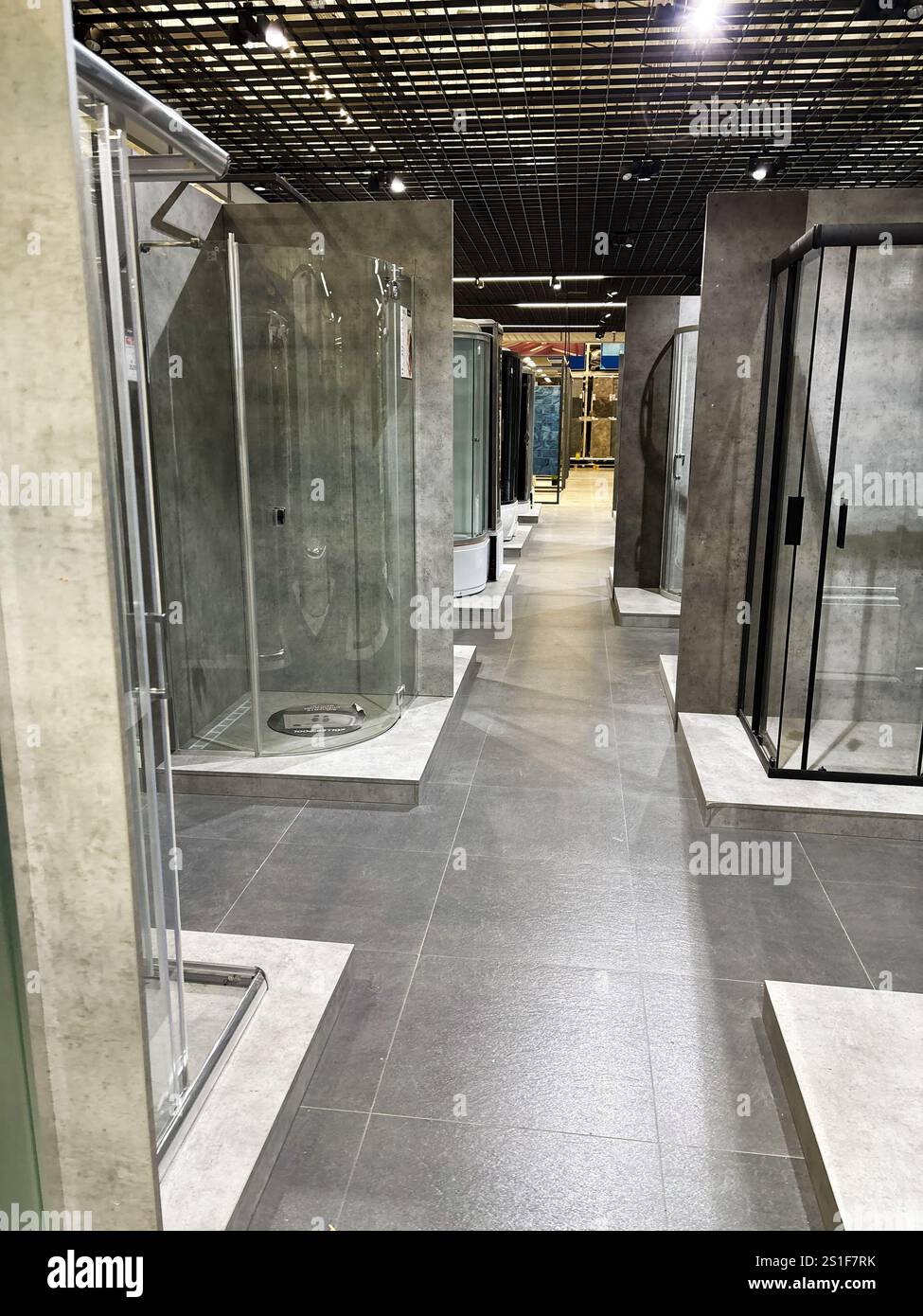 Kyiv, Ukraine - January 03, 2025: A showroom displaying various modern ...