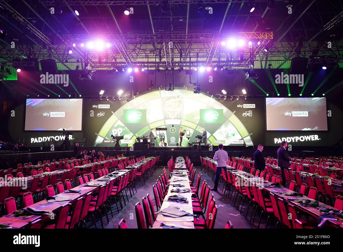 A general view inside Alexandra Palace, London ahead of the Paddy Power ...