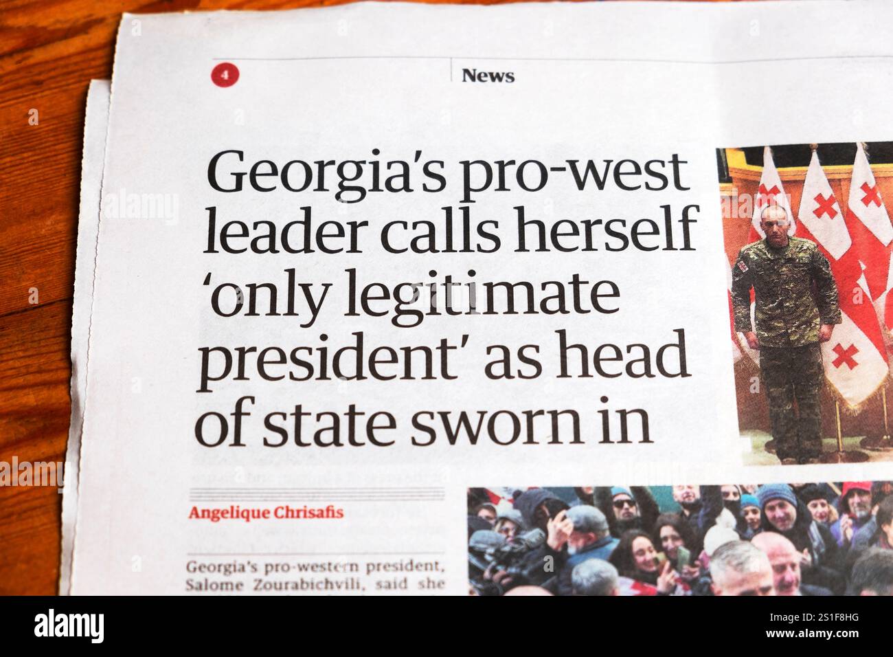 'Georgia 's pro-west leader calls herself 'only legitimate president ...