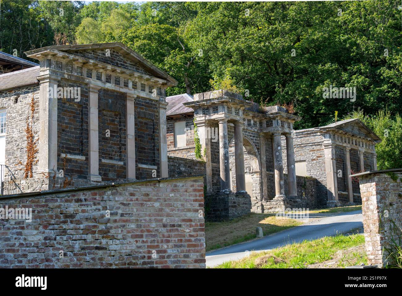 Nanteos Wales August 1 2024; Three structures of of stable block of ...