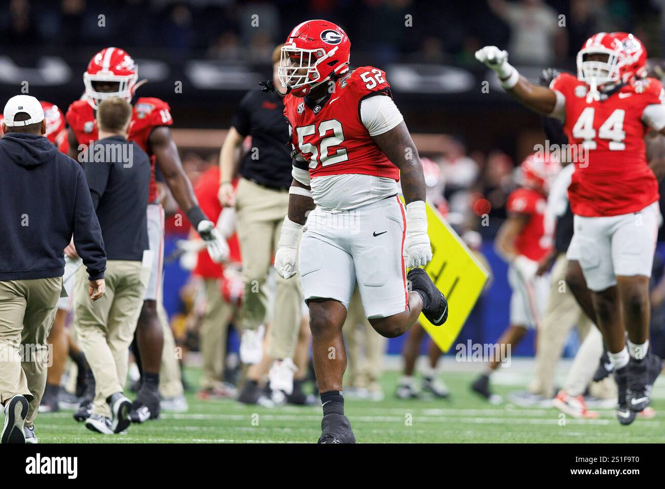 NEW ORLEANS, LA - JANUARY 02: Offensive Lineman Michael Uini #52 of the ...