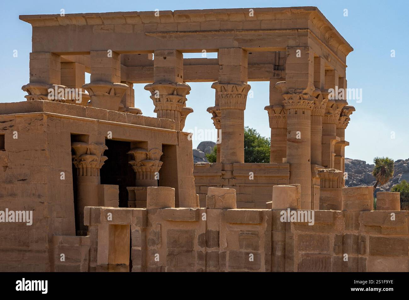 Aswan, Egypt; January 18, 2024: Exploring the island of Philae a Nile ...