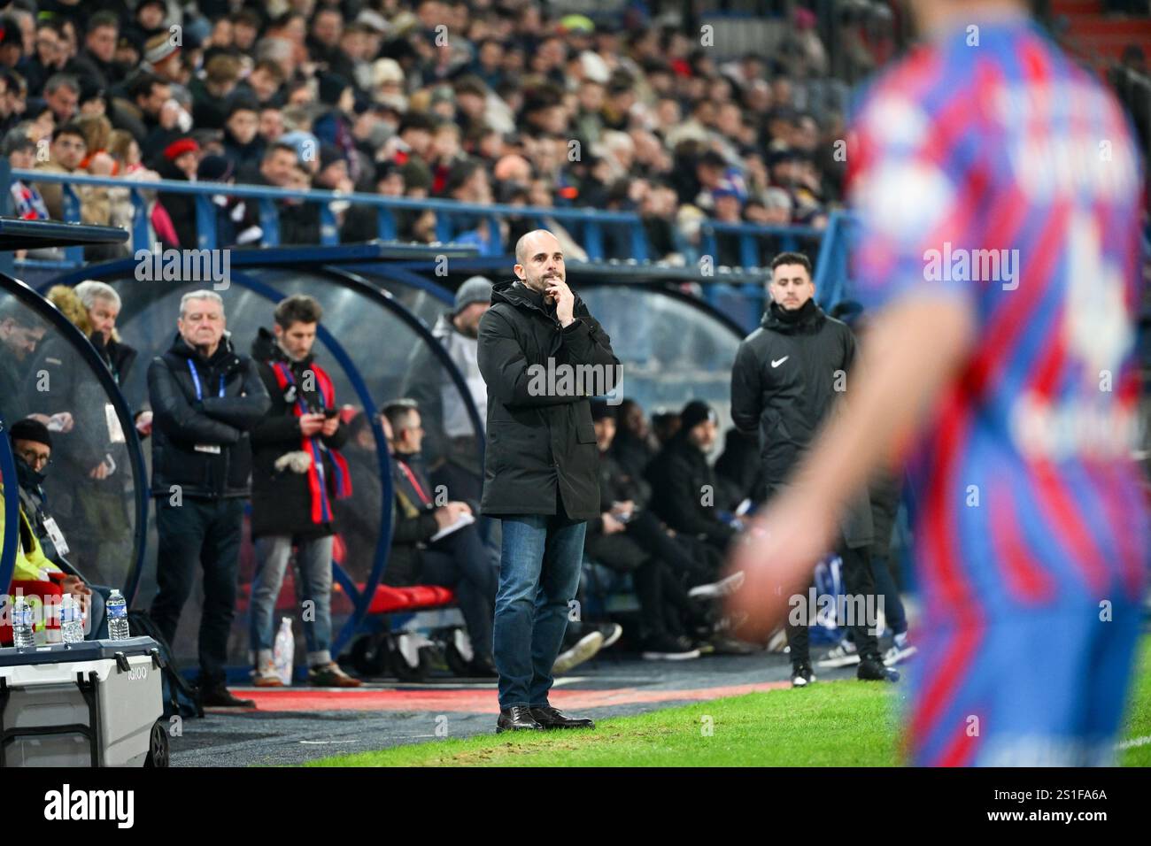 Bruno BALTAZAR (Entraineur Caen SMC) during the Ligue 2 BKT match ...