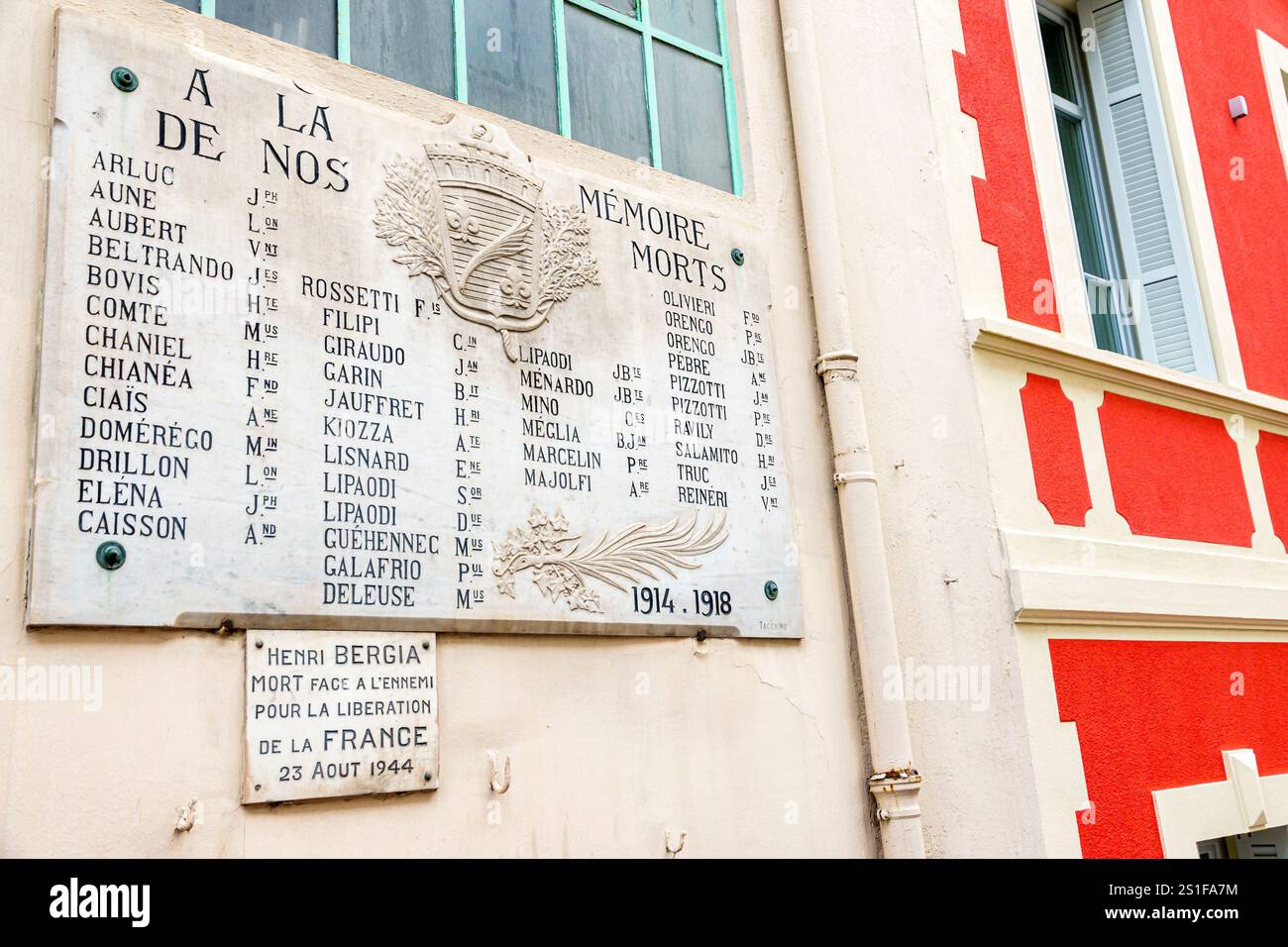 Cannes France,Provence Alpes Cote d’Azur,Le Suquet,war memorial,WWI ...