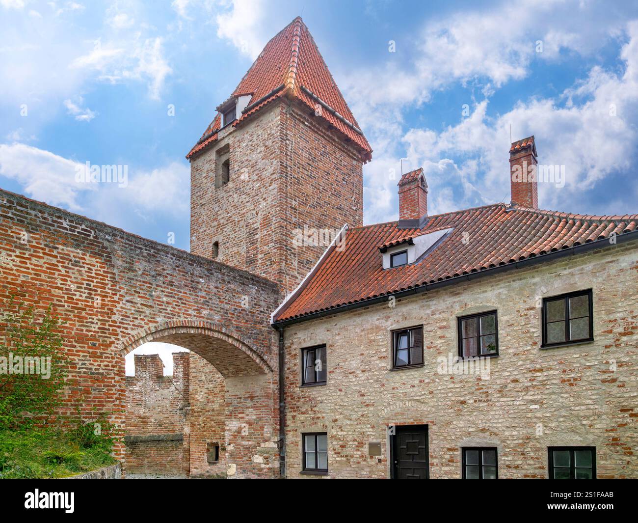 Historic Trausnitz Castle in Landshut, Lower Bavaria, Bavaria, Germany ...