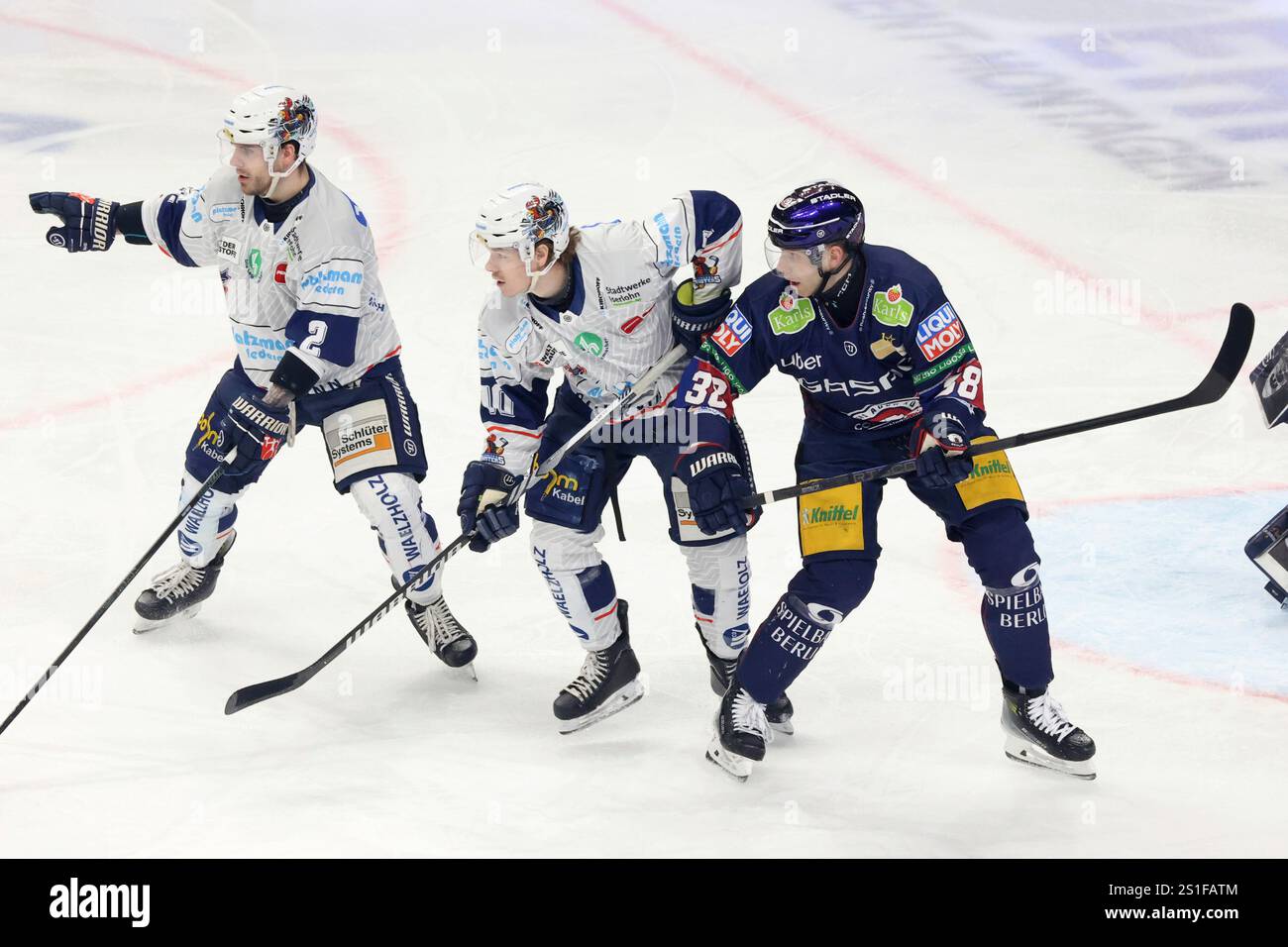03.01.2025, Uber-Arena, Berlin, DEU, DEL, 1.EBL, Eisbaeren vs. Iserlohn ...