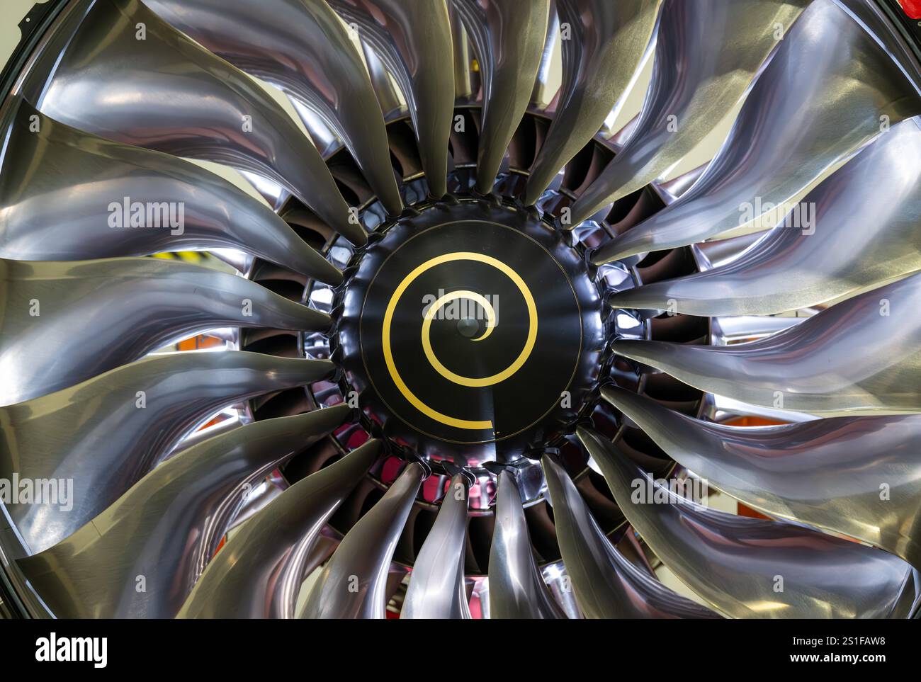 Blankenfelde Mahlow, Germany. 03rd Jan, 2025. A turbine for an Airbus A ...