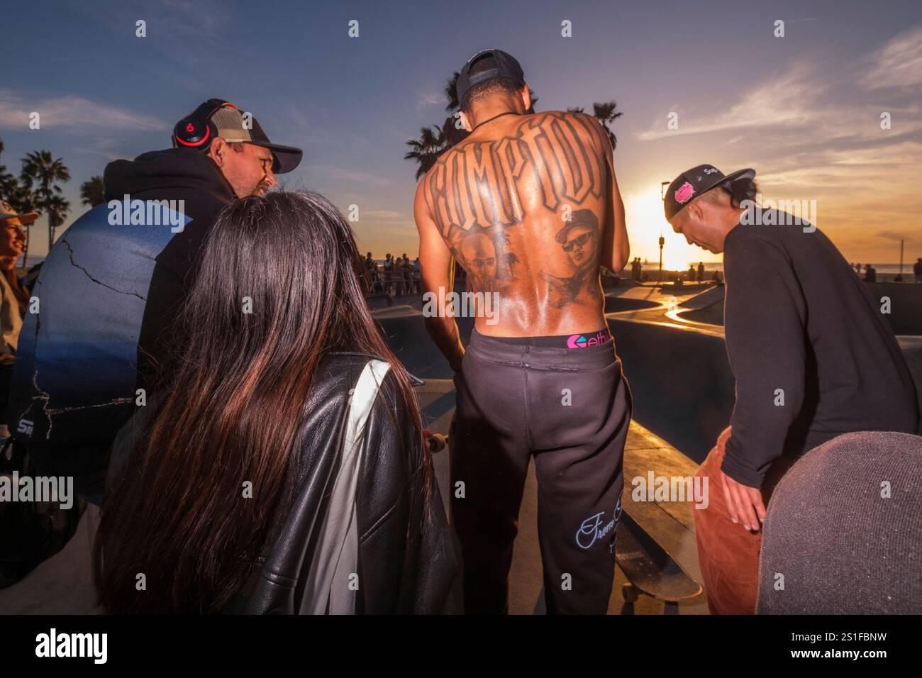 Skateboard park, Venice Beach, Los Angeles, California, United States ...
