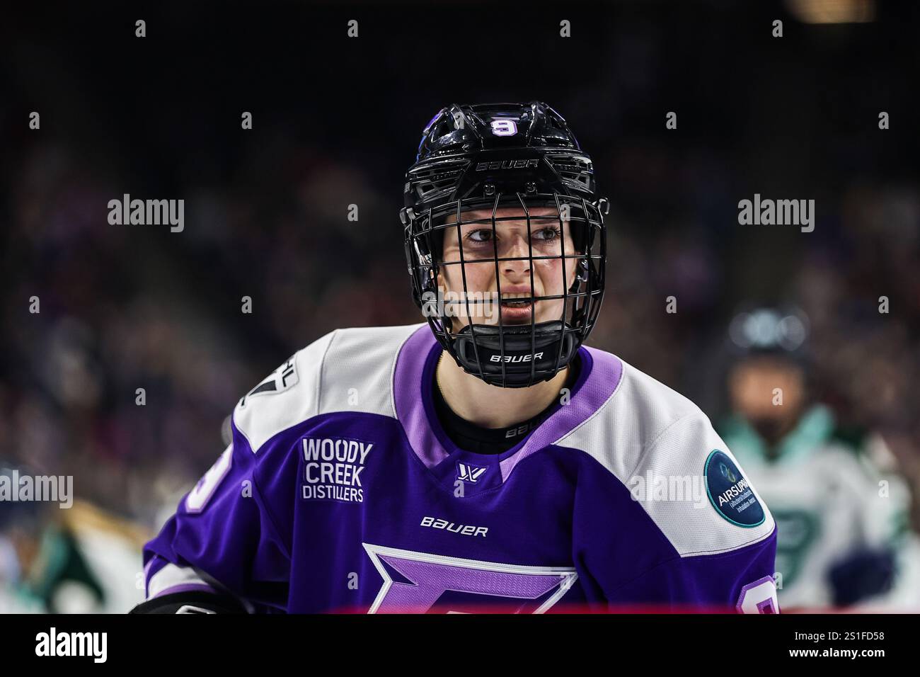 January 2nd, 2025: Minnesota Frost defender Mae Batherson (9) reacts to ...
