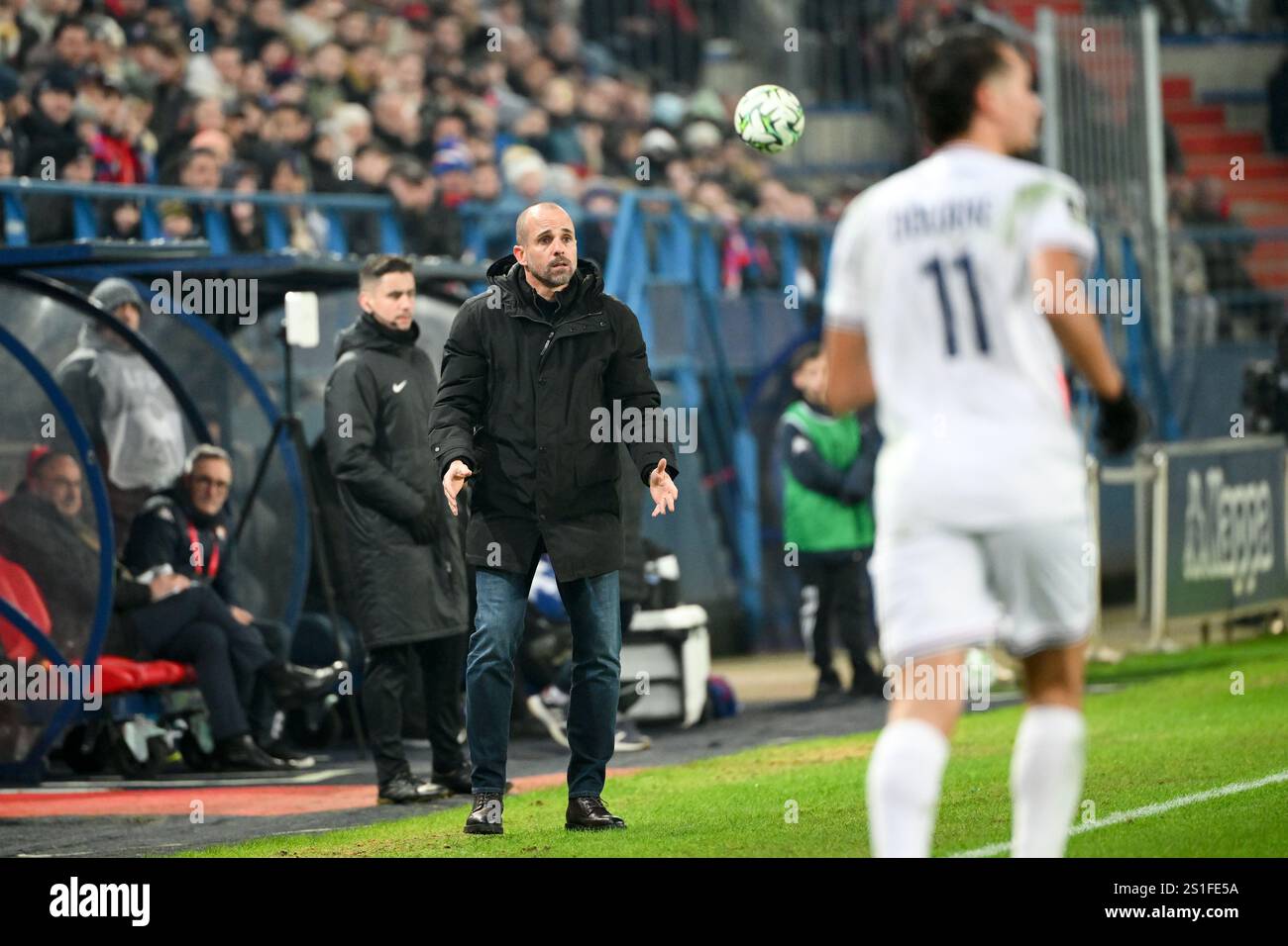 Bruno BALTAZAR (Entraineur Caen SMC) during the Ligue 2 BKT match ...