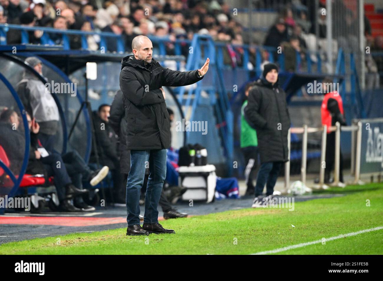 Bruno BALTAZAR (Entraineur Caen SMC) during the Ligue 2 BKT match ...