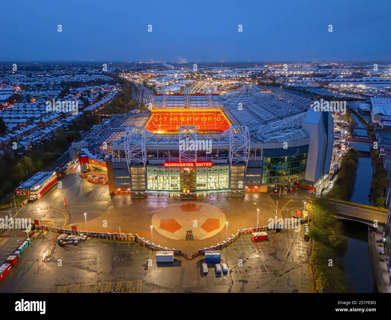 Aerial Image of Manchester United, Old Trafford Stadium. 18th November ...