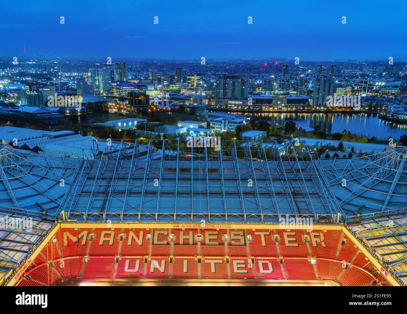 Aerial Image of Manchester United, Old Trafford Stadium. 18th November ...