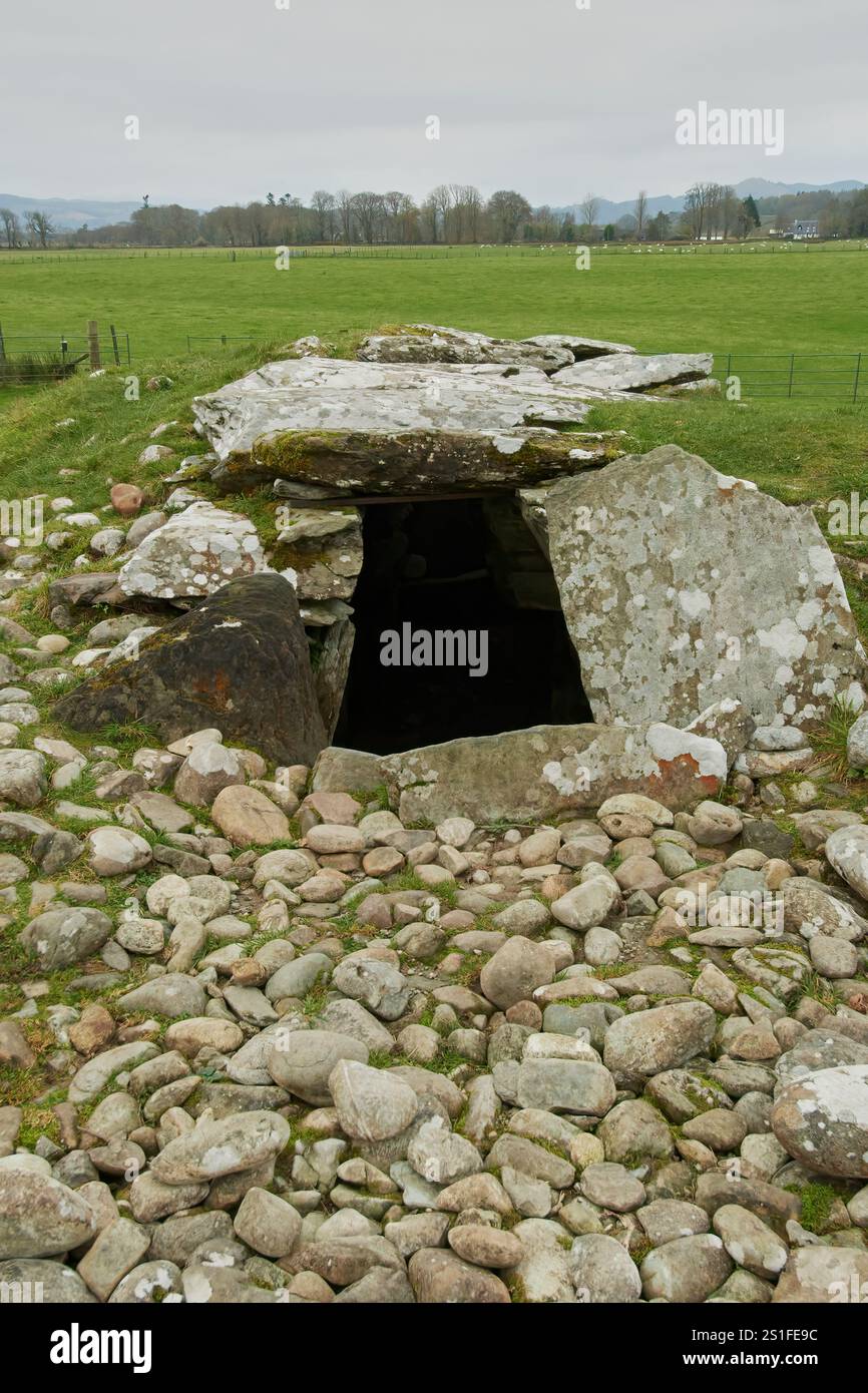 Neolithic chamber tomb at Nether Largie South, Kilmartin Glen, Argyll ...