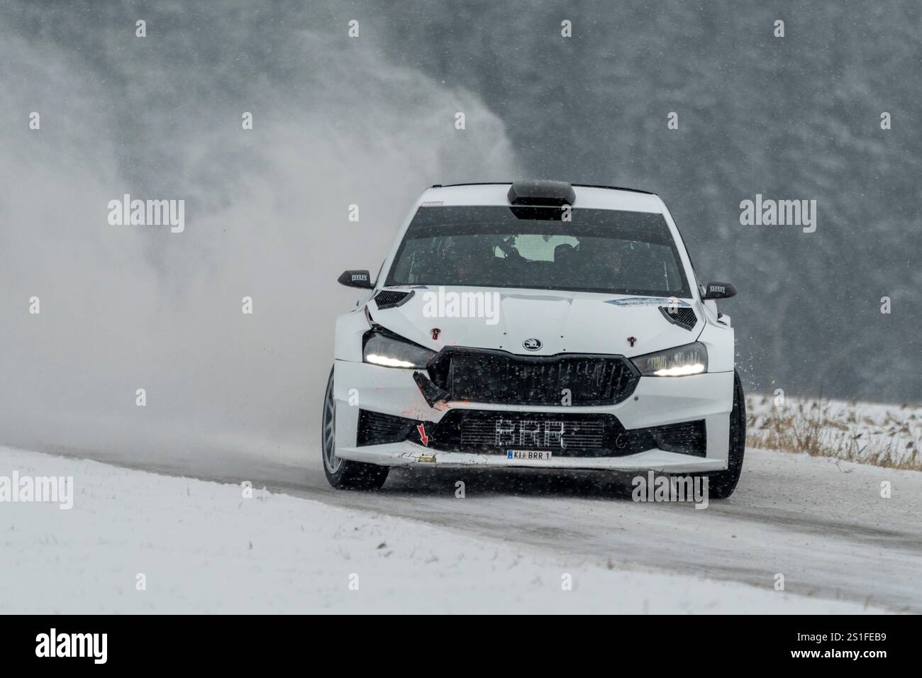 FREISTADT, AUSTRIA - JANUARY 3: Filip Kohn of Czech Republic and Ross ...