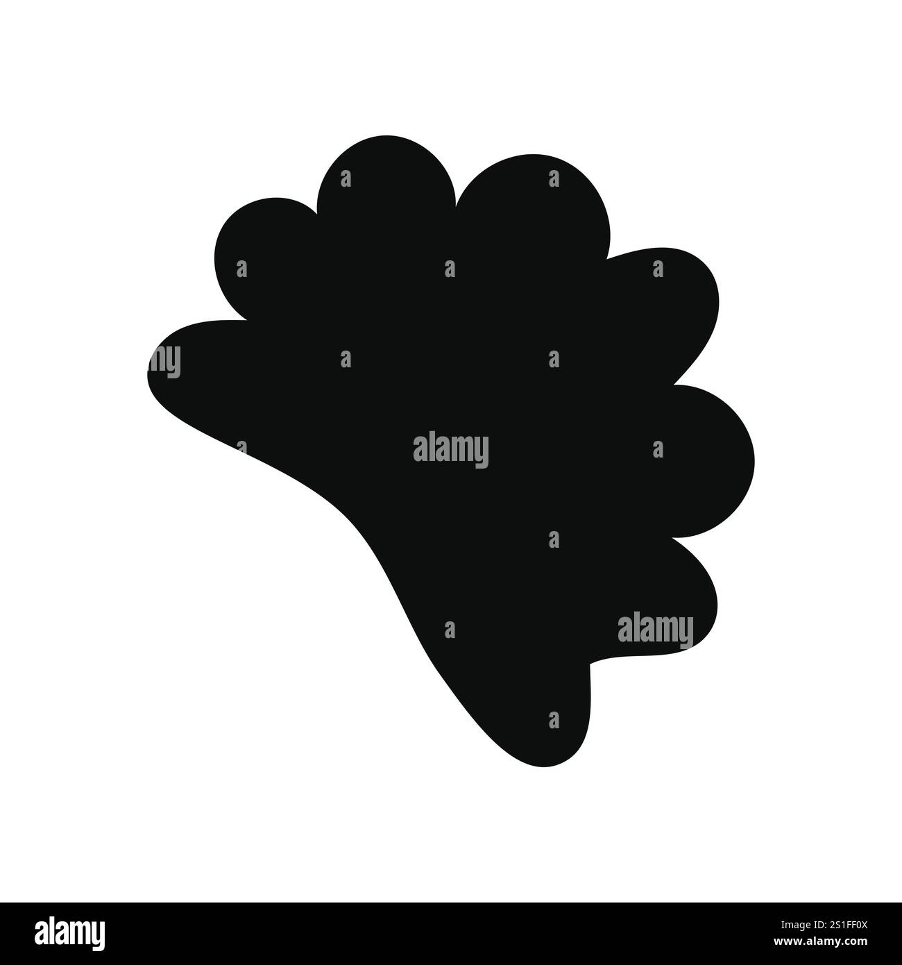 Abstract Spiral Shell Silhouette in Black Vector Format Stock Vector ...