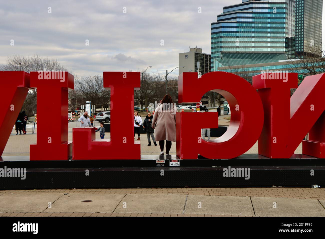 "Long Live Rock" letters in front of Rock and Roll Hall of Fame in ...