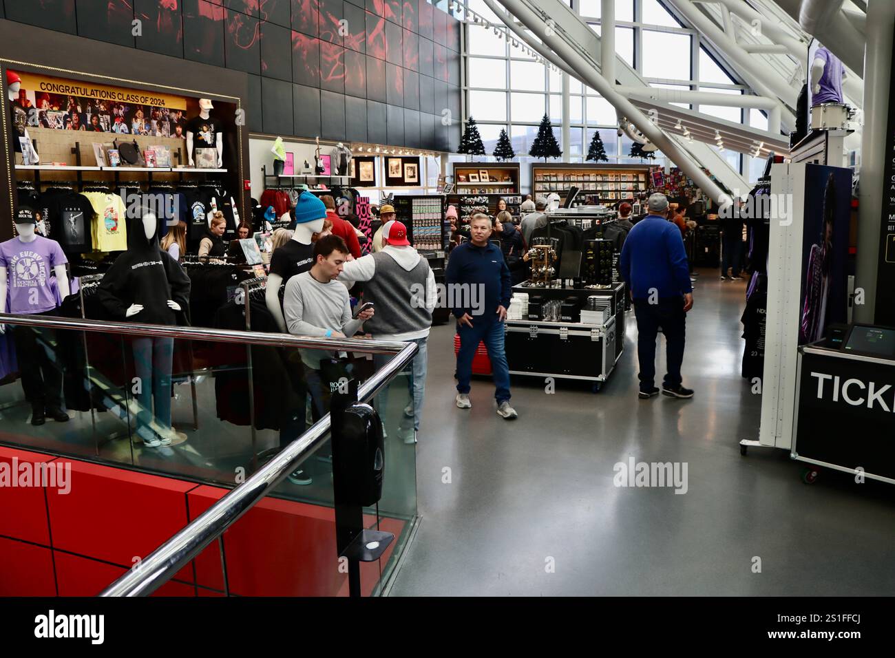 The shop at the Rock and Roll Hall of Fame in Cleveland in December ...