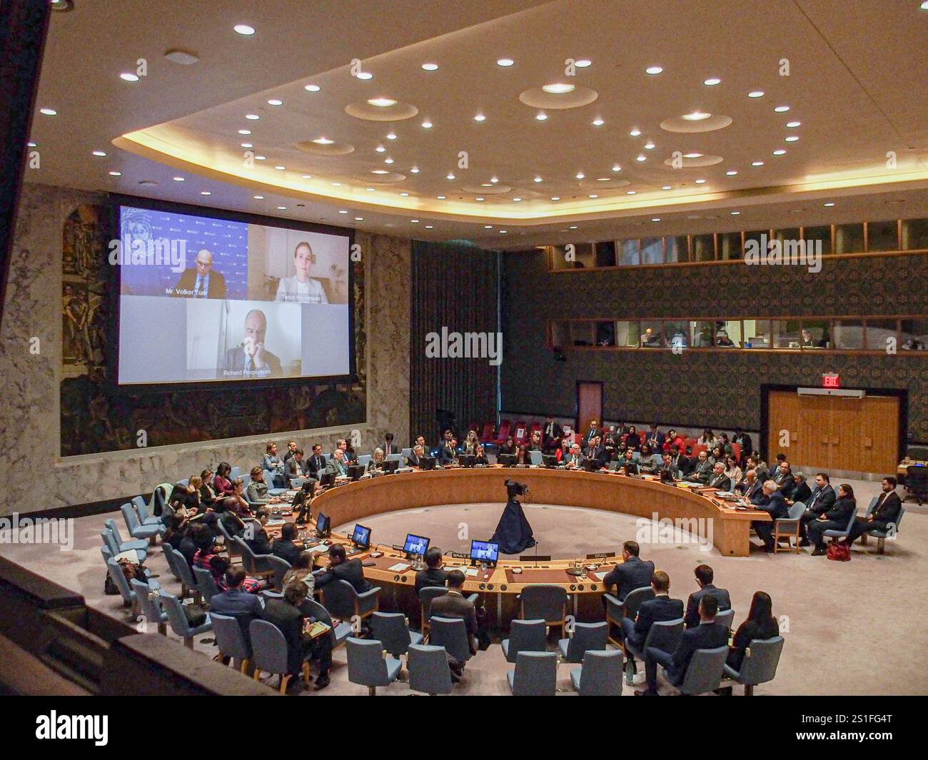 New York, New York, USA. 3rd Jan, 2025. First Security Council meeting ...