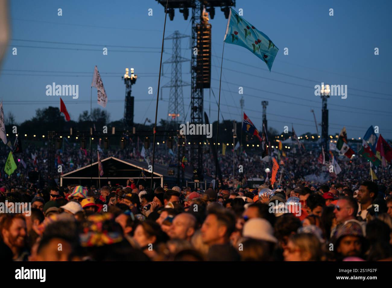 Dua Lipa Live At Glastonbury Festival on the Pyramid Stage 28 June 2024 ...