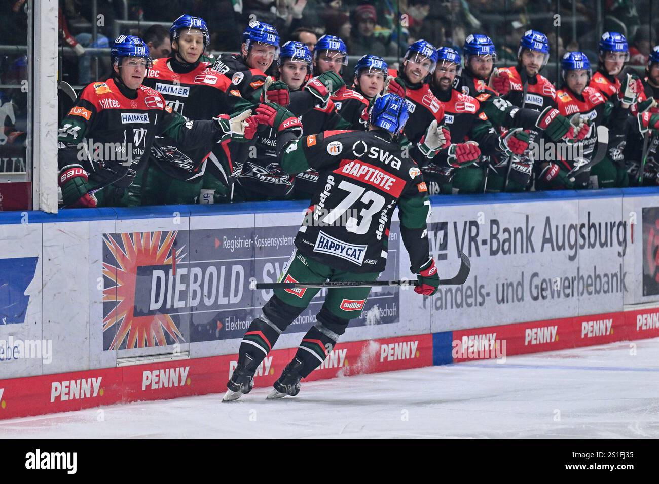 Augsburg, Deutschland. 03rd Jan, 2025. Jubel der Panther nach dem ...