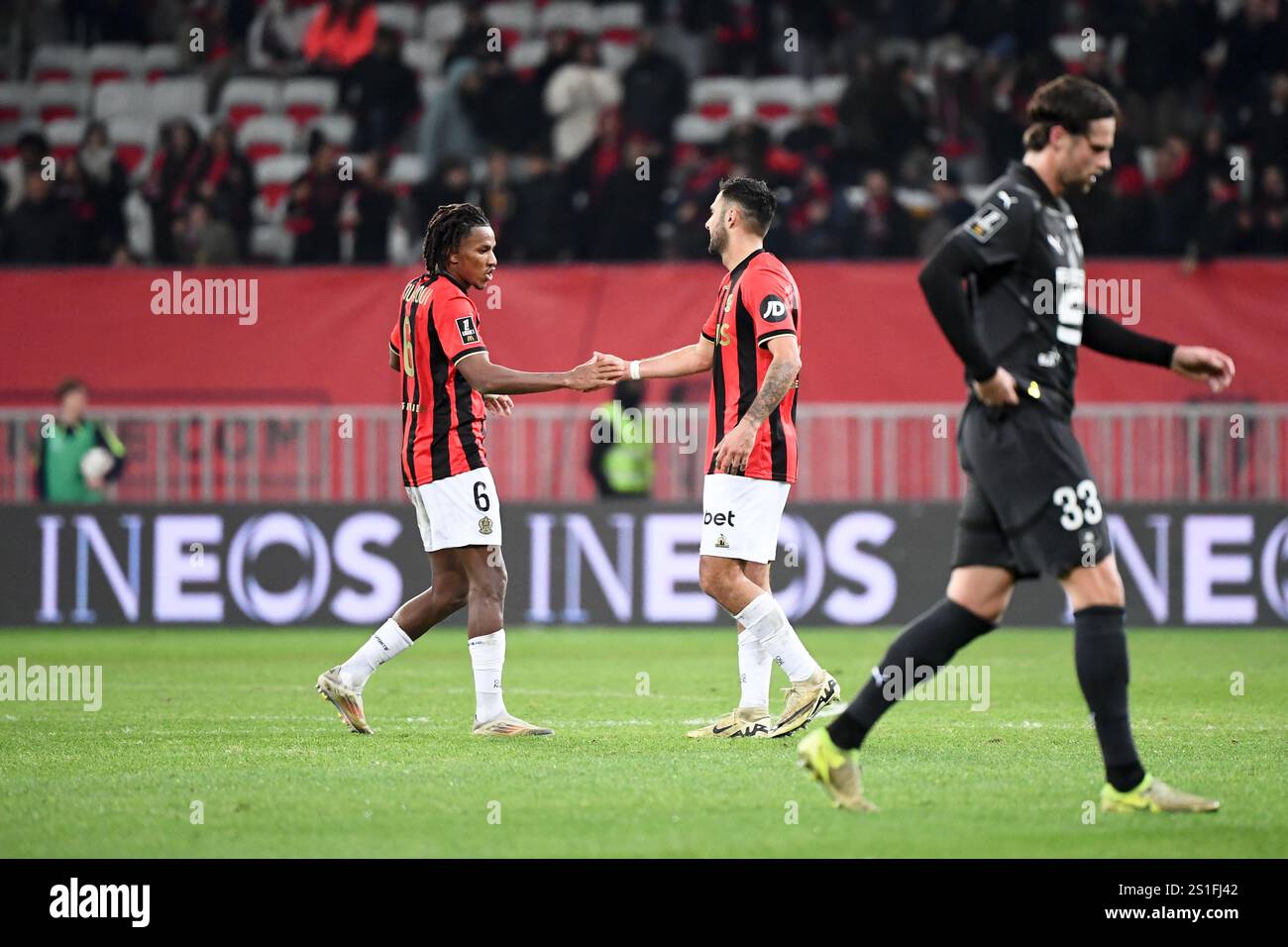 06 Hicham BOUDAOUI (ogcn) during the Ligue 1 McDonald's match between ...
