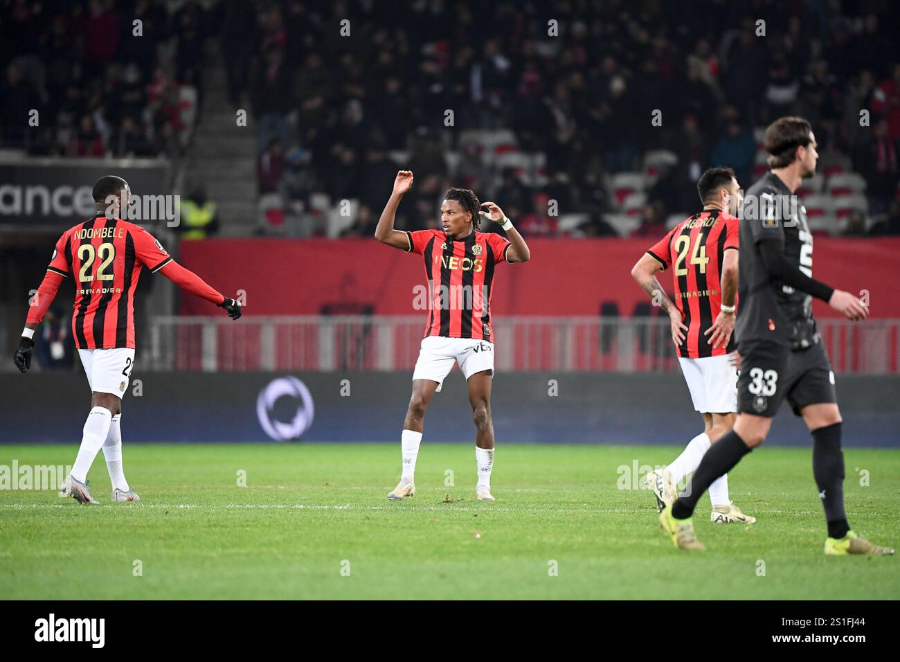 06 Hicham BOUDAOUI (ogcn) during the Ligue 1 McDonald's match between ...