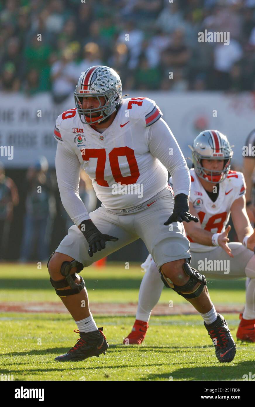January 01, 2025 Ohio State Buckeyes offensive lineman Josh Fryar (70 ...