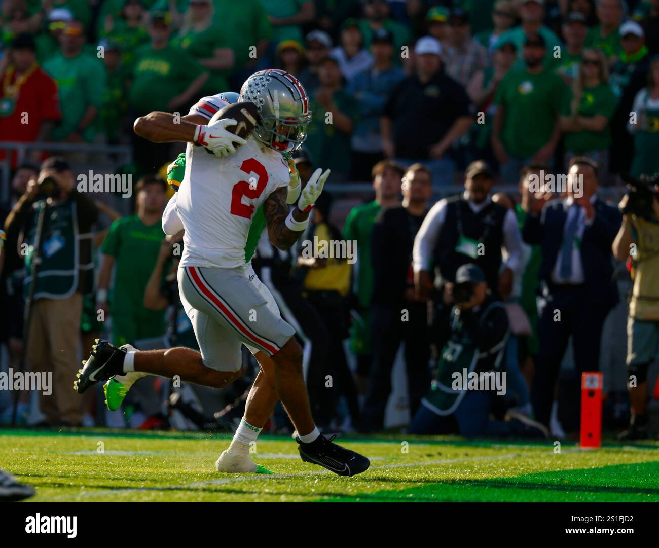 Pasadena, California, USA. 01st Jan, 2025. Ohio State Buckeyes wide ...